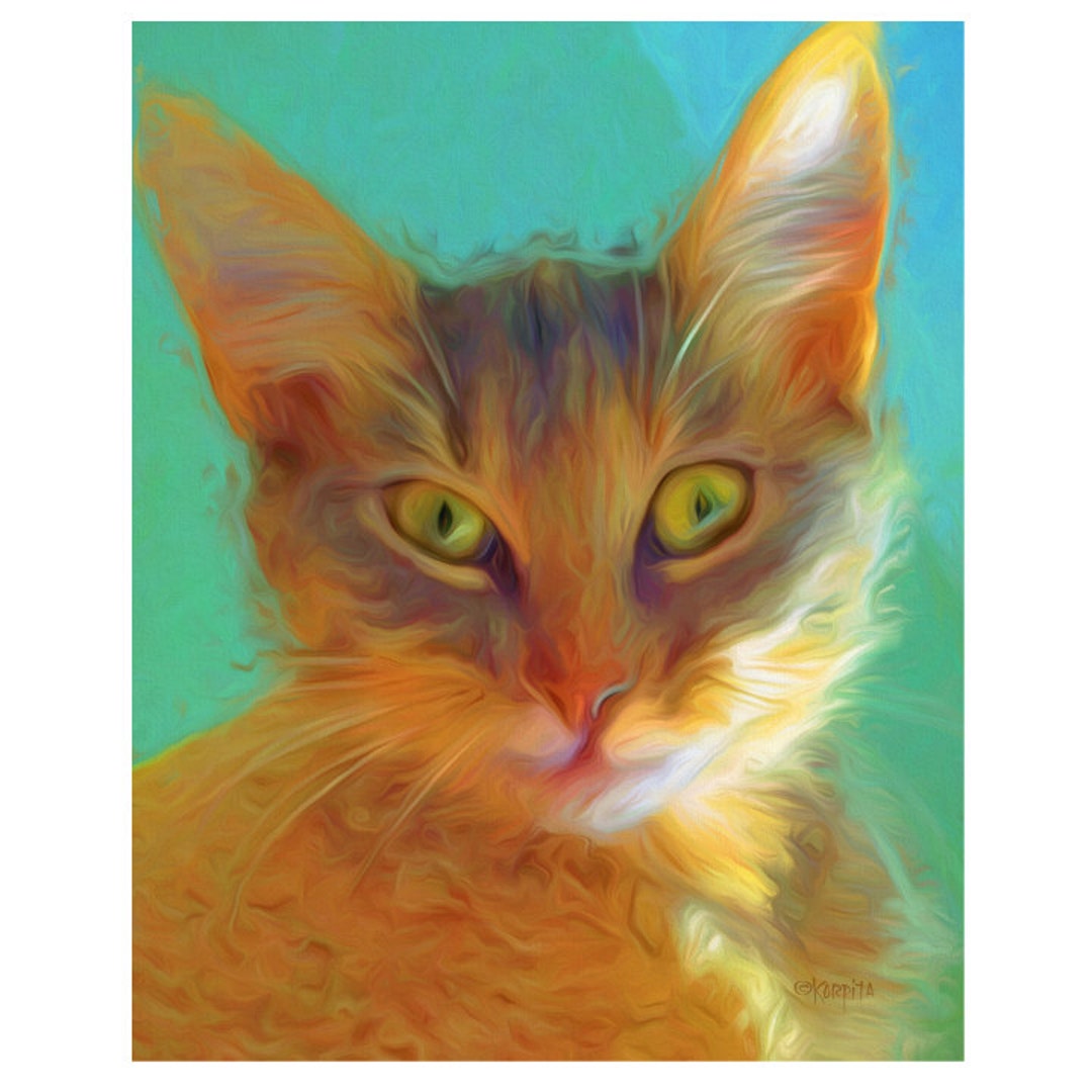 Orange Tabby Cat, Orange Cat Art, Cat Eyes, Ginger Cat, Cat Portrait ...