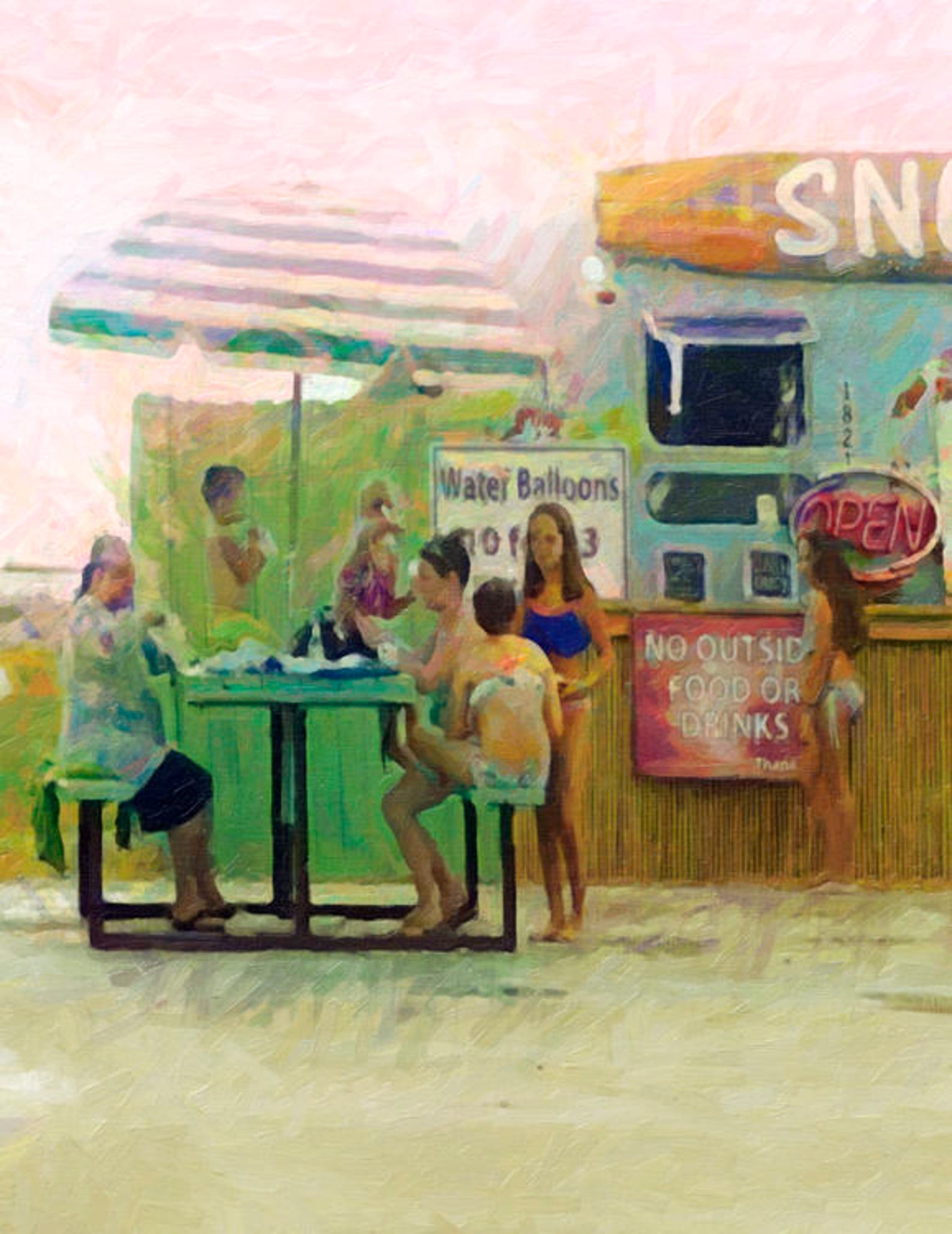 Snowball Stand Beach Wall Art Beach House Decor Biloxi - Etsy