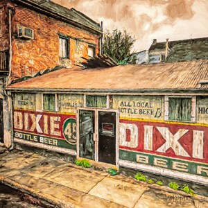 New Orleans Art, Dixie Beer Sign, Bywater Art, New Orleans Bar, Old ...