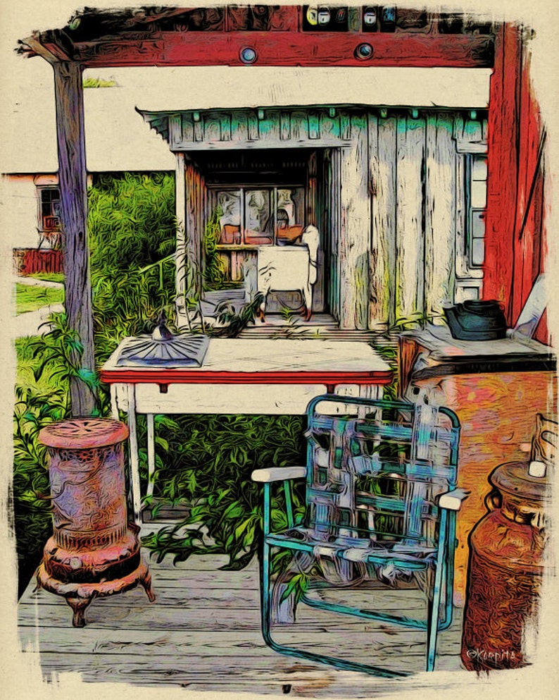 Old Front Porch Sharecropper Shack Glicee Print 8x10 - Etsy