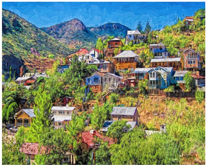 Bisbee 1927 Old Topo Map Tin Town Quad Reprint 15x15 USGS Topographic ...