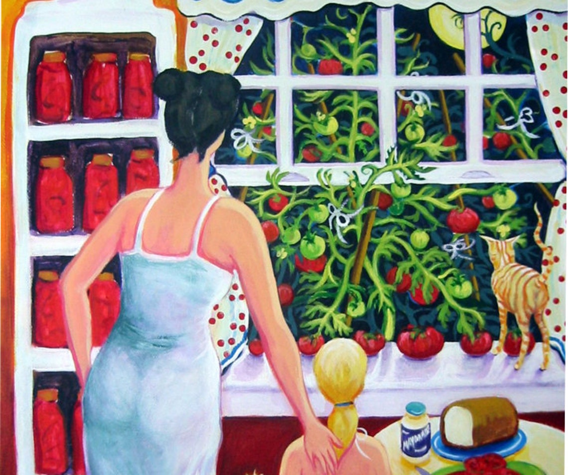 Tomato Art, Tomato Phobia, Phobias, Woman and Kids, Tomato Painting ...