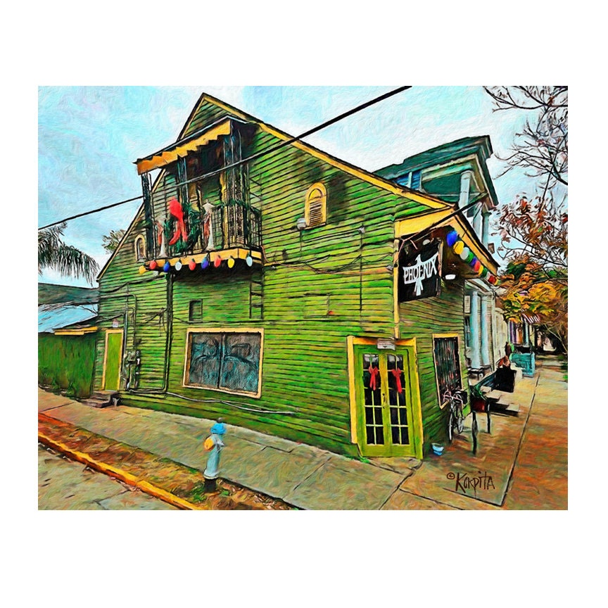 New Orleans Art, Phoenix Bar, New Orleans Bar, Funky Bar, Crooked House ...