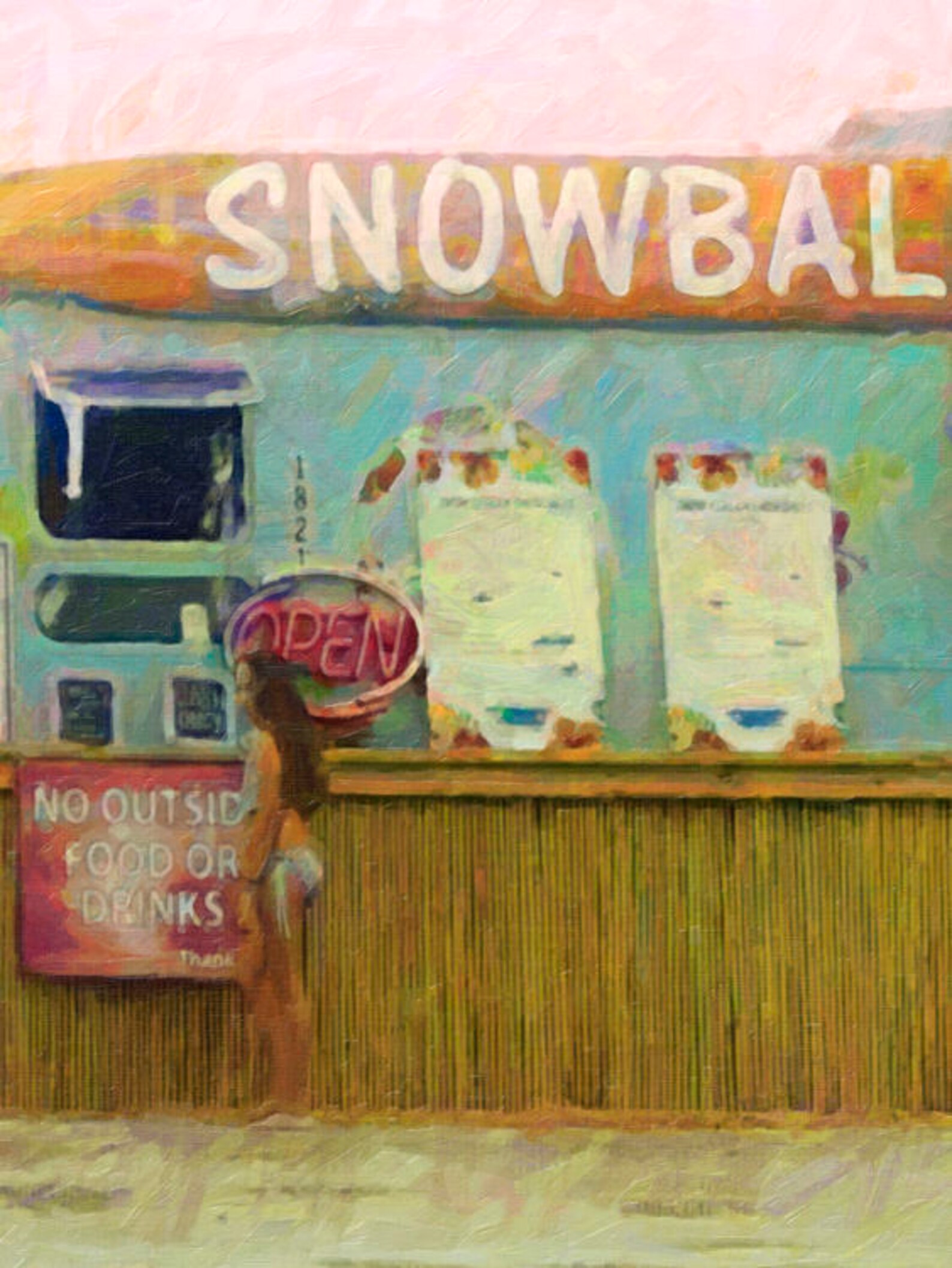 Snowball Stand Beach Wall Art Beach House Decor Biloxi - Etsy