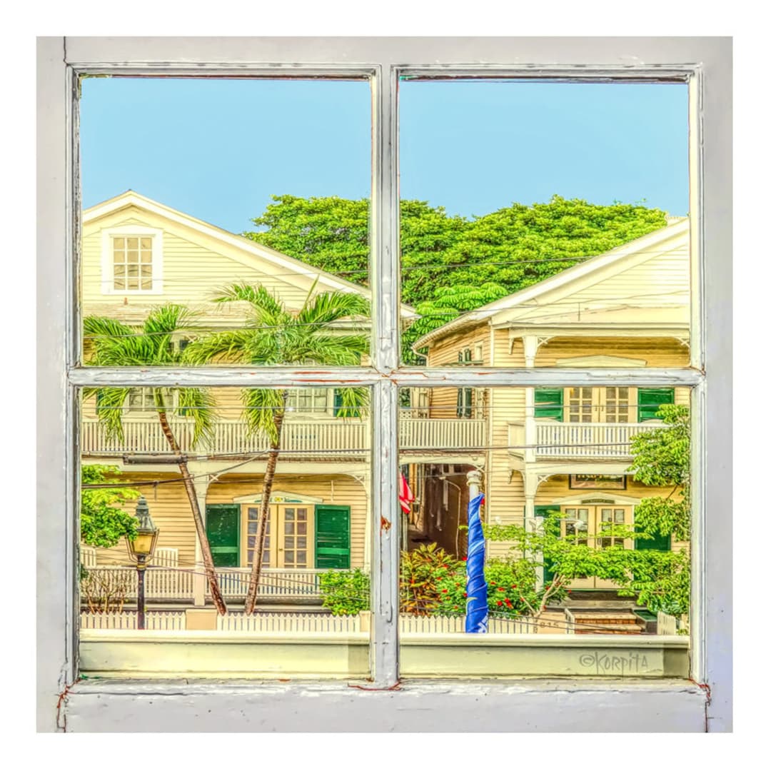 Window View, View From Window, Tropical Art, Duval Street, Key West Art ...