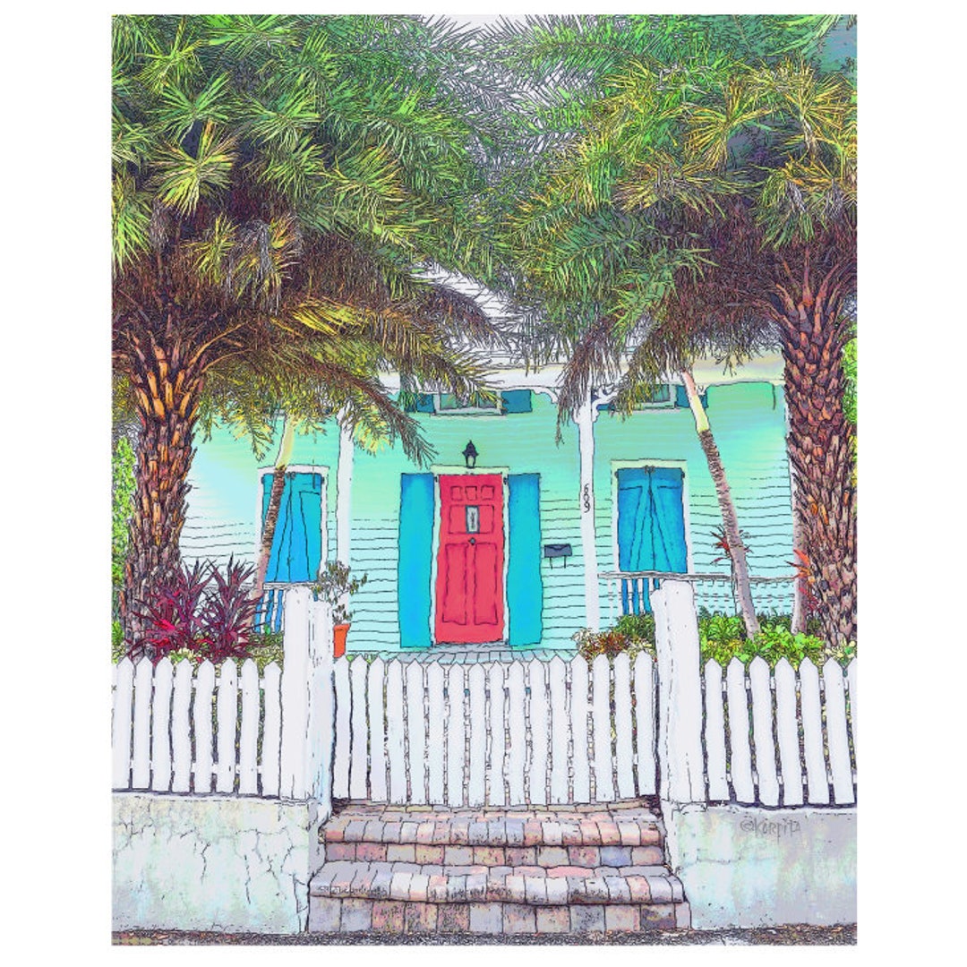 HOUSE PORTRAIT, Digital House Art, Whimsical House Art, House Art From ...