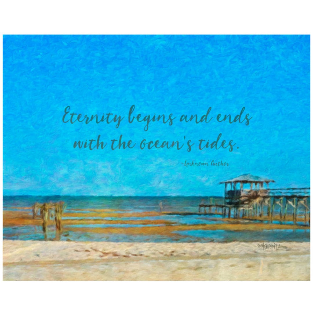 Inspirational, Beach Quote, Seashore Quote, Ocean Tide Quote, Word Art ...