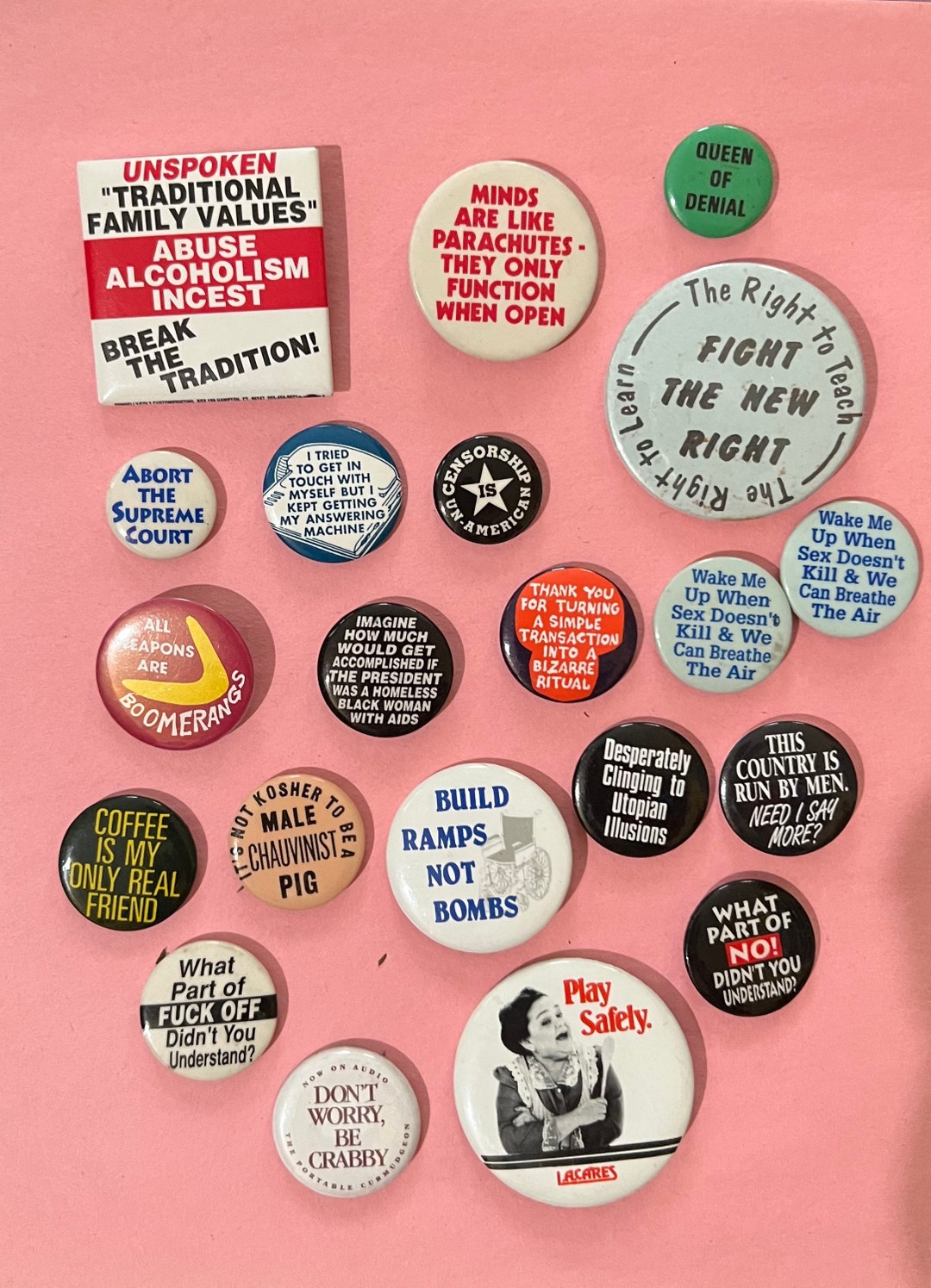 Protest Buttons -#2– and Funny Buttons Sold Separately - Etsy