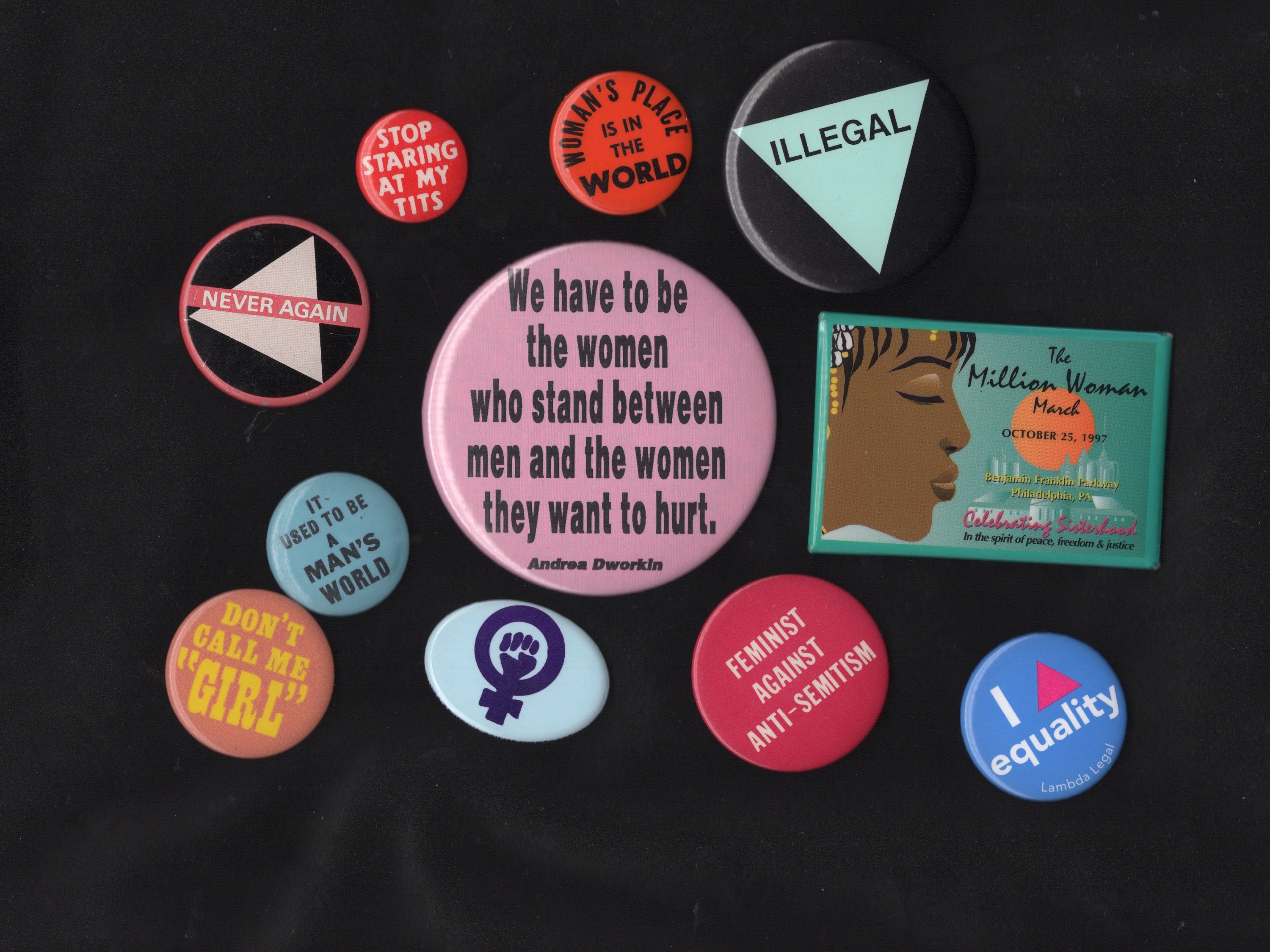 Feminist Protest Buttons From 80s and 90s - Etsy