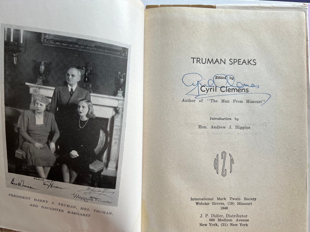 Autograph of President Truman - Etsy
