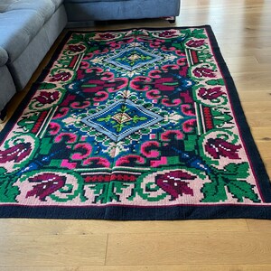Lovely Handmade Traditional Romanian Rug Rumänischer Vintage | Etsy