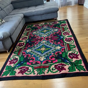 Lovely Handmade Traditional Romanian Rug Rumänischer Vintage | Etsy