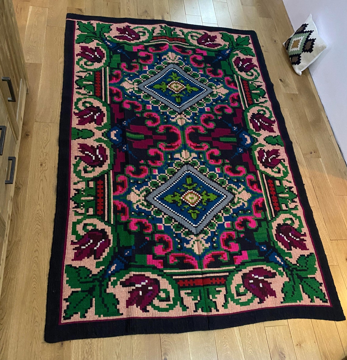 Lovely Handmade Traditional Romanian Rug Rumänischer Vintage | Etsy