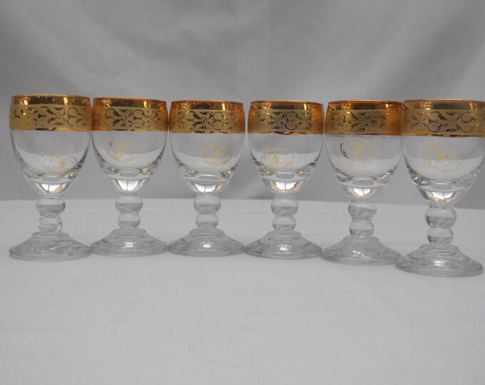Vintage Cristalleria Fratelli Fumo Cordial Crystal Glass Boxed Set ...