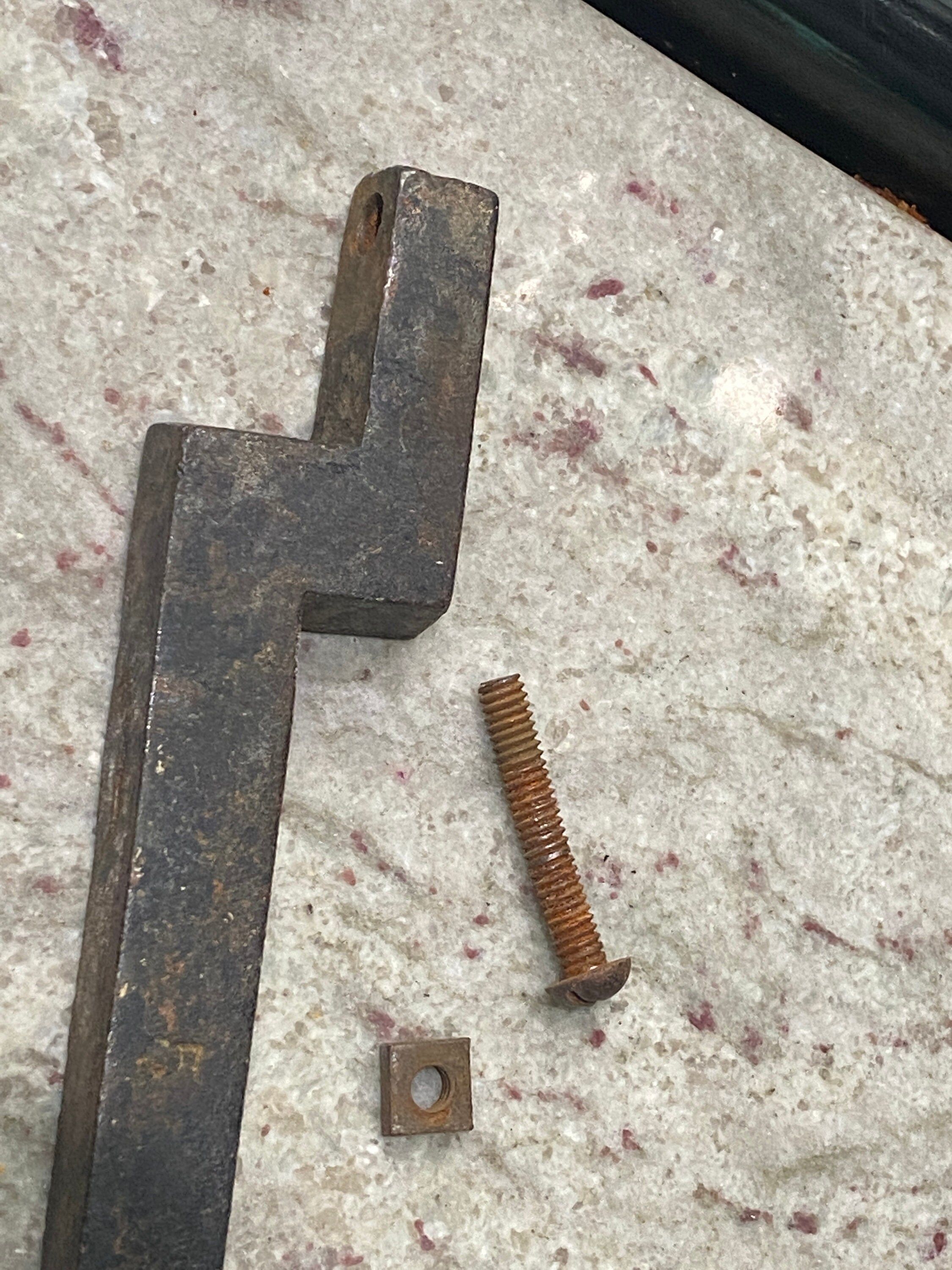 1800's Wayne Co. American Cast Iron Hand Hammered Fireplace Andirons ...