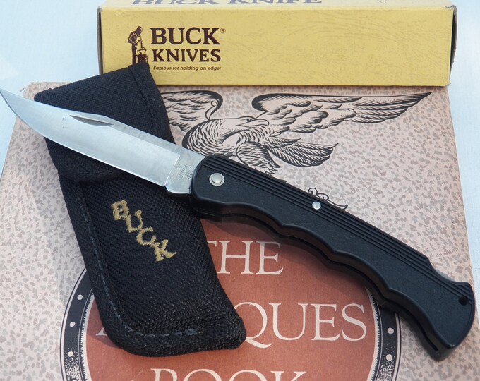 Reserved-buck Lite USA 426 Black Lock Back Sheath Knife- Vintage ...