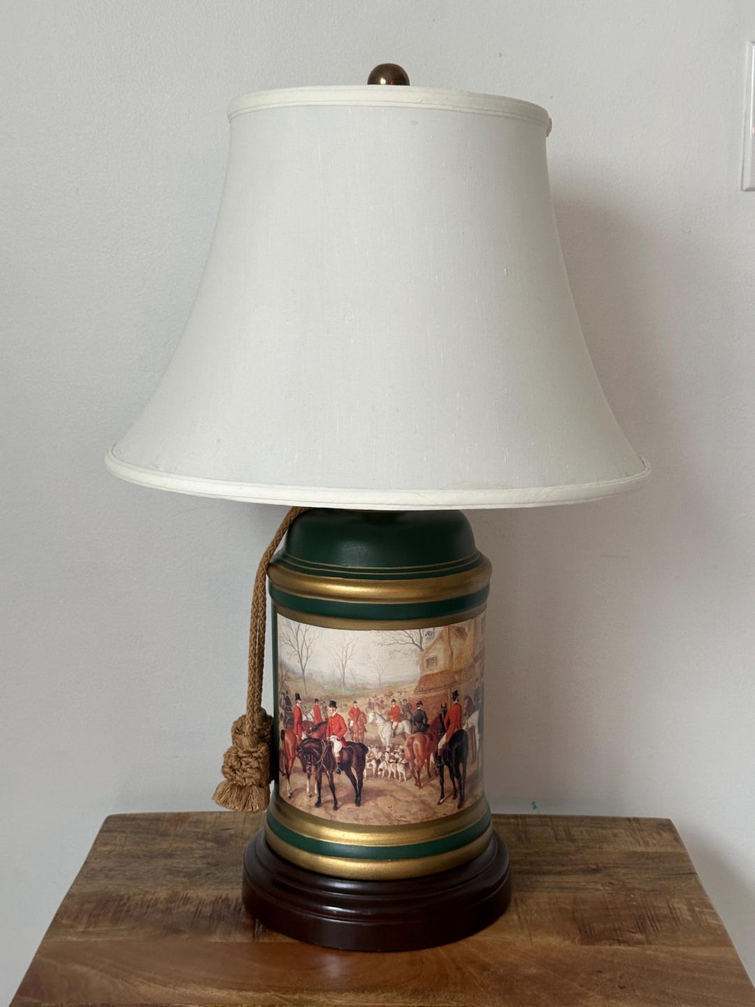 RARE John Richard Toleware Equine Table Lamp Edward Herberte Fox ...