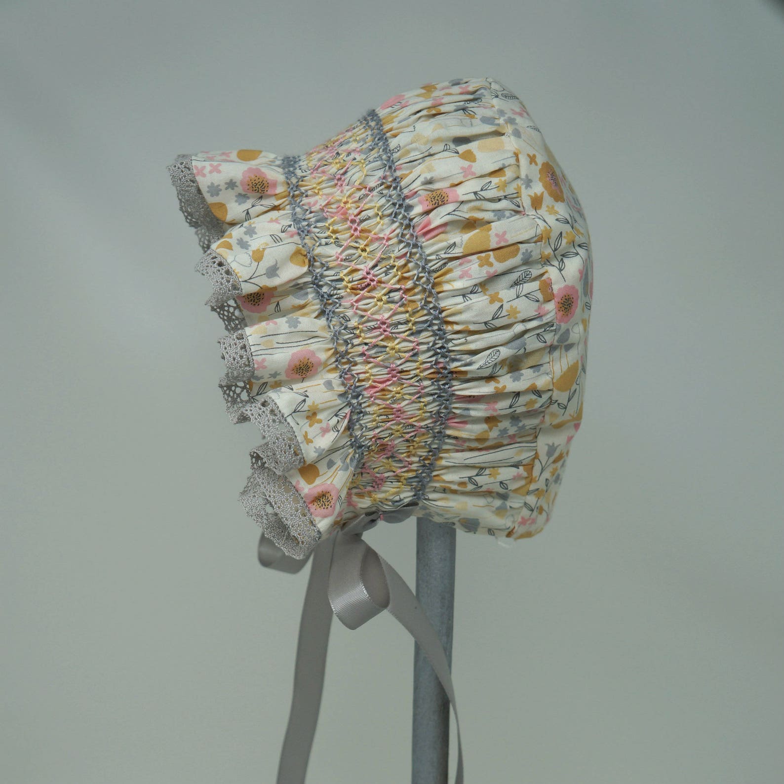 Smocked Bonnet Paper Pattern Baby Bonnet Sewing Pattern Beginner ...