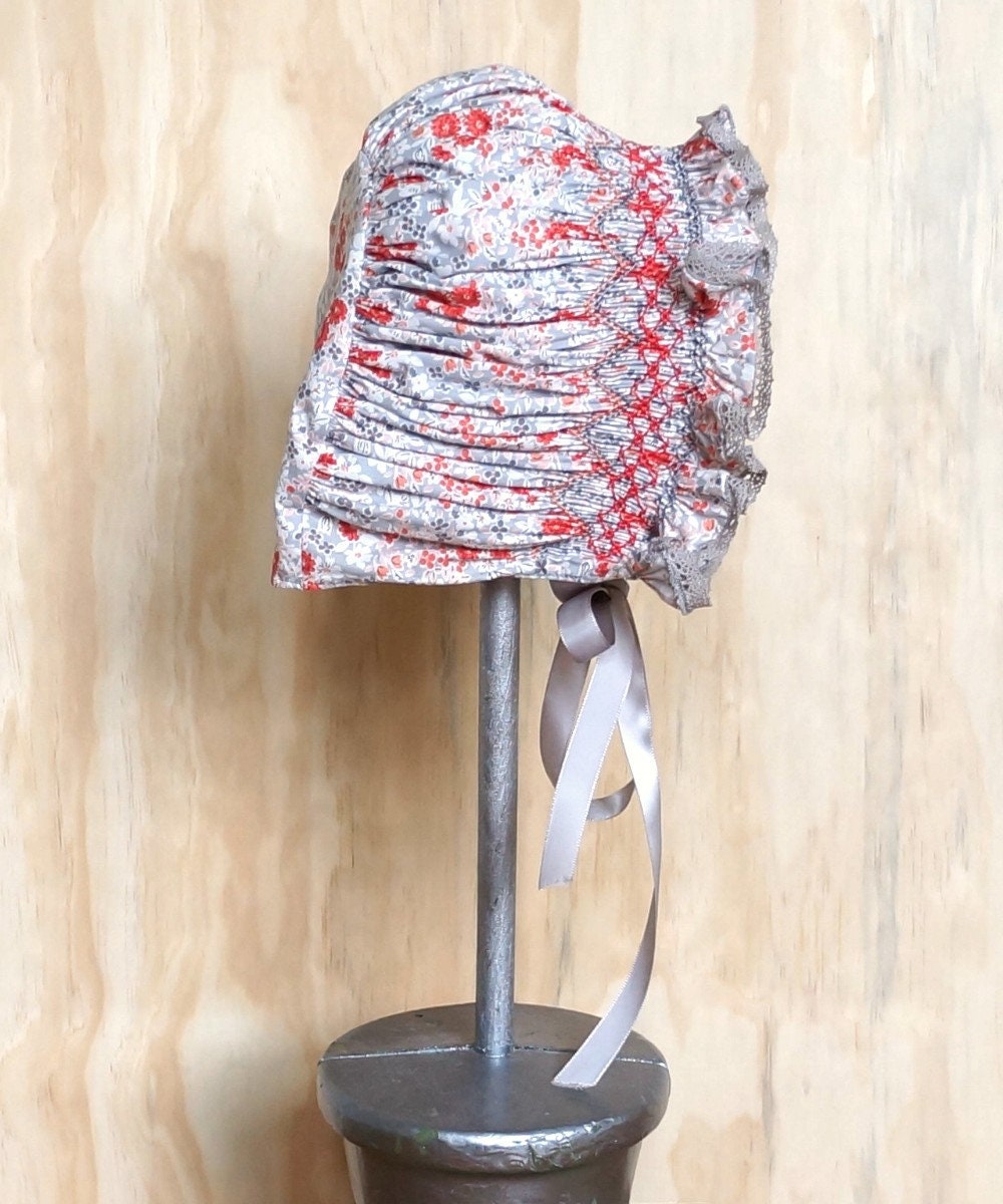 Smocked Bonnet Digital Pattern Baby Bonnet Sewing Pattern Beginner ...