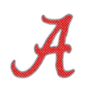 Alabama Embroidery Design Alabama A Script Embroidery Font - Etsy