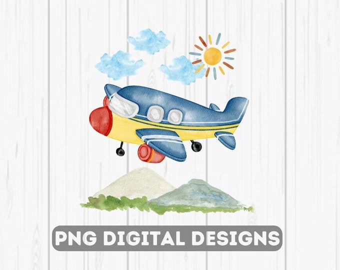 Airplane PNG File, Plane PNG Designs, PNG Sublimation Design, Printable ...