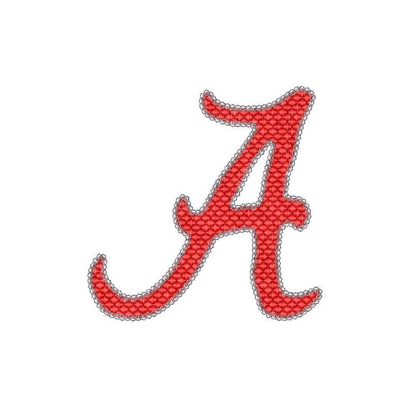 Alabama Embroidery Design Alabama A Script Embroidery Font | Etsy