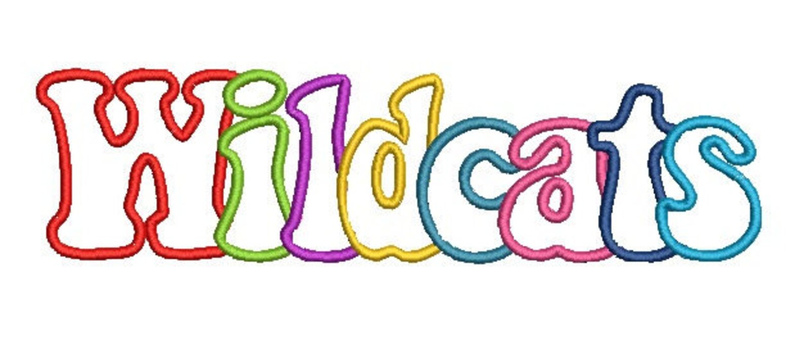 Wildcats Team Sports School Mascots Applique Embroidery - Etsy