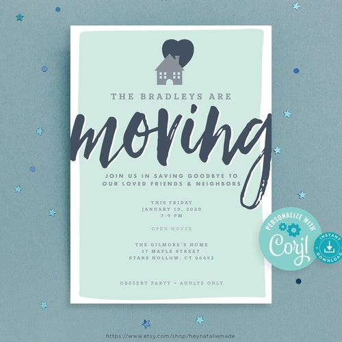 United States Map Going Away Party Invitation Moving Party - Etsy