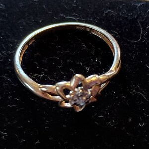 10k Flower Ring by JCM size 7 - Etsy