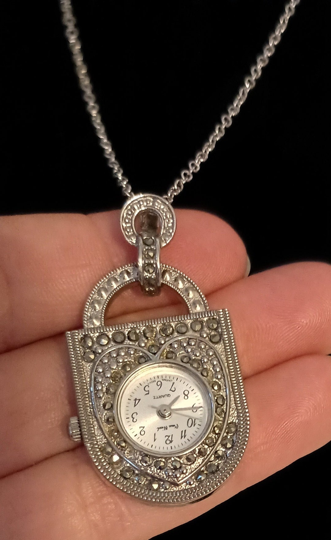 Pierre Nicol Vintage Lock Watch Pendant - Etsy
