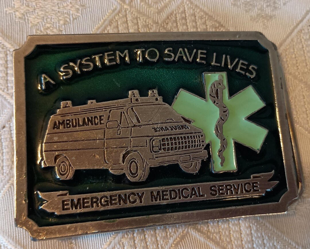 Emergency Medical Service Belt Buckle - Etsy