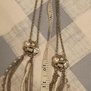 Long Draped Multi Strand Necklace - Etsy