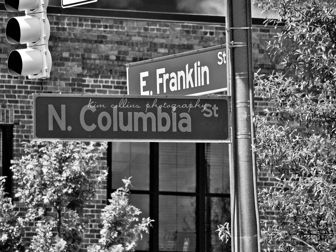University of North Carolina,franklin Street Sign 2,tarheel Fan,unc ...