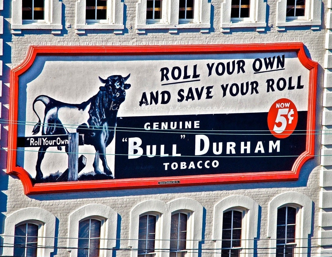 Bull Durham Smoking Tobacco- Durham, North Carolina Tobacciano,vintage ...