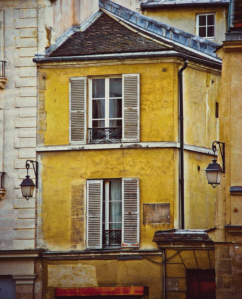 Yellow Parisian Building,fine Art Photography,france,paris Gift,paris ...