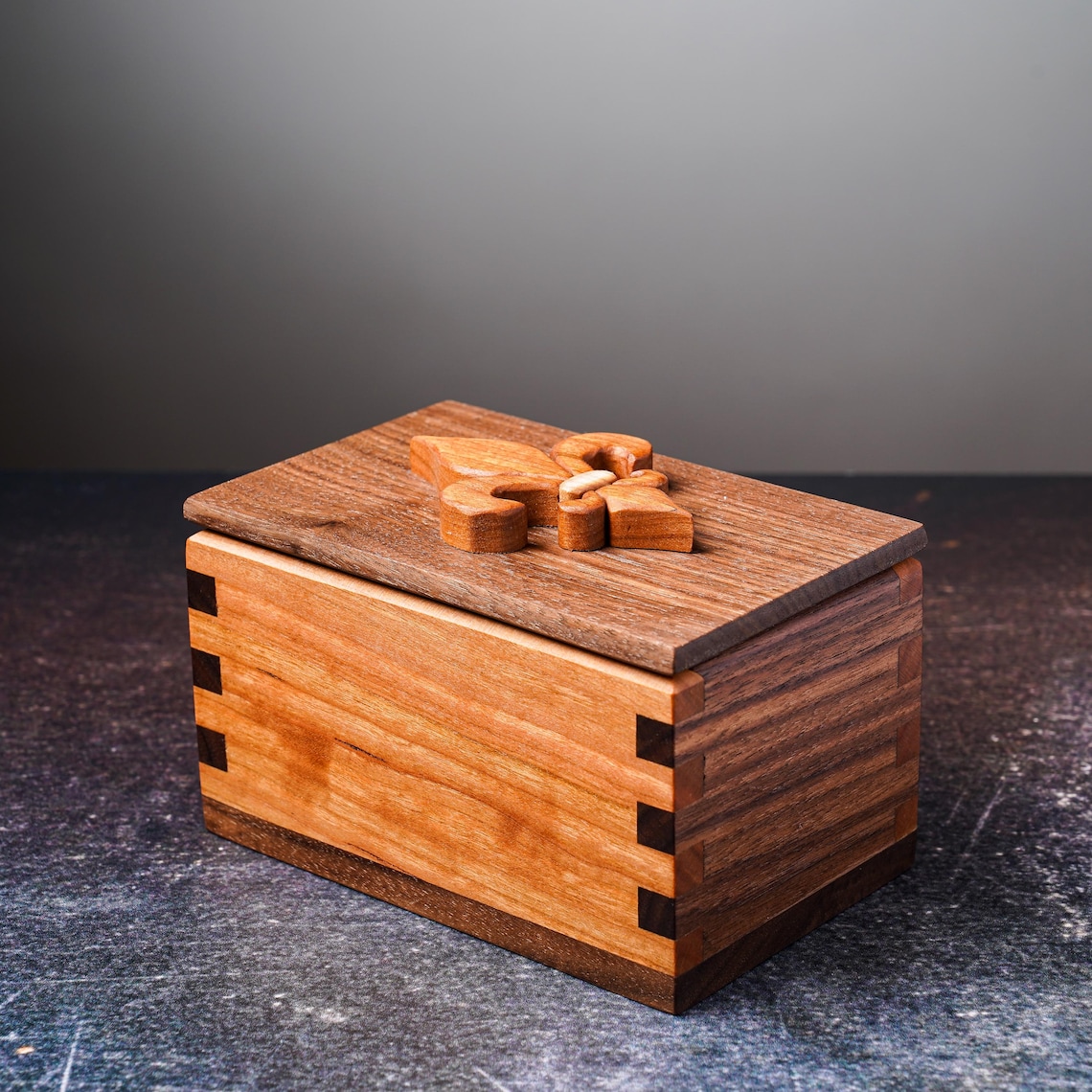 Wood Salt Cellar, Salt Pig, Pinch Pot, Pinch Bowl, Walnut and Cherry ...