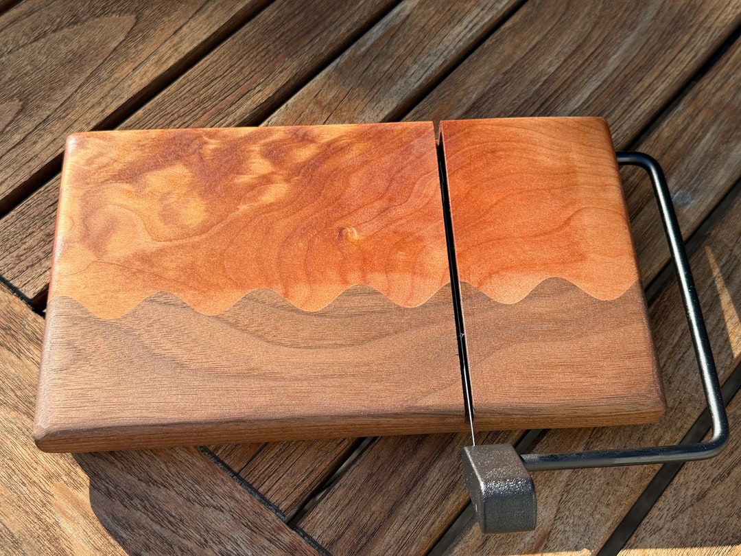 Wooden Cheese Slicer Board With Wire - Etsy
