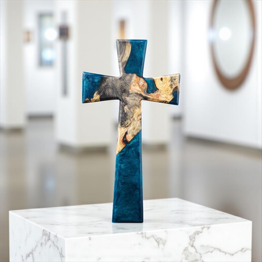 Wall Cross Decor for Home. Handmade Wall Hanging Cross Made With Maple ...