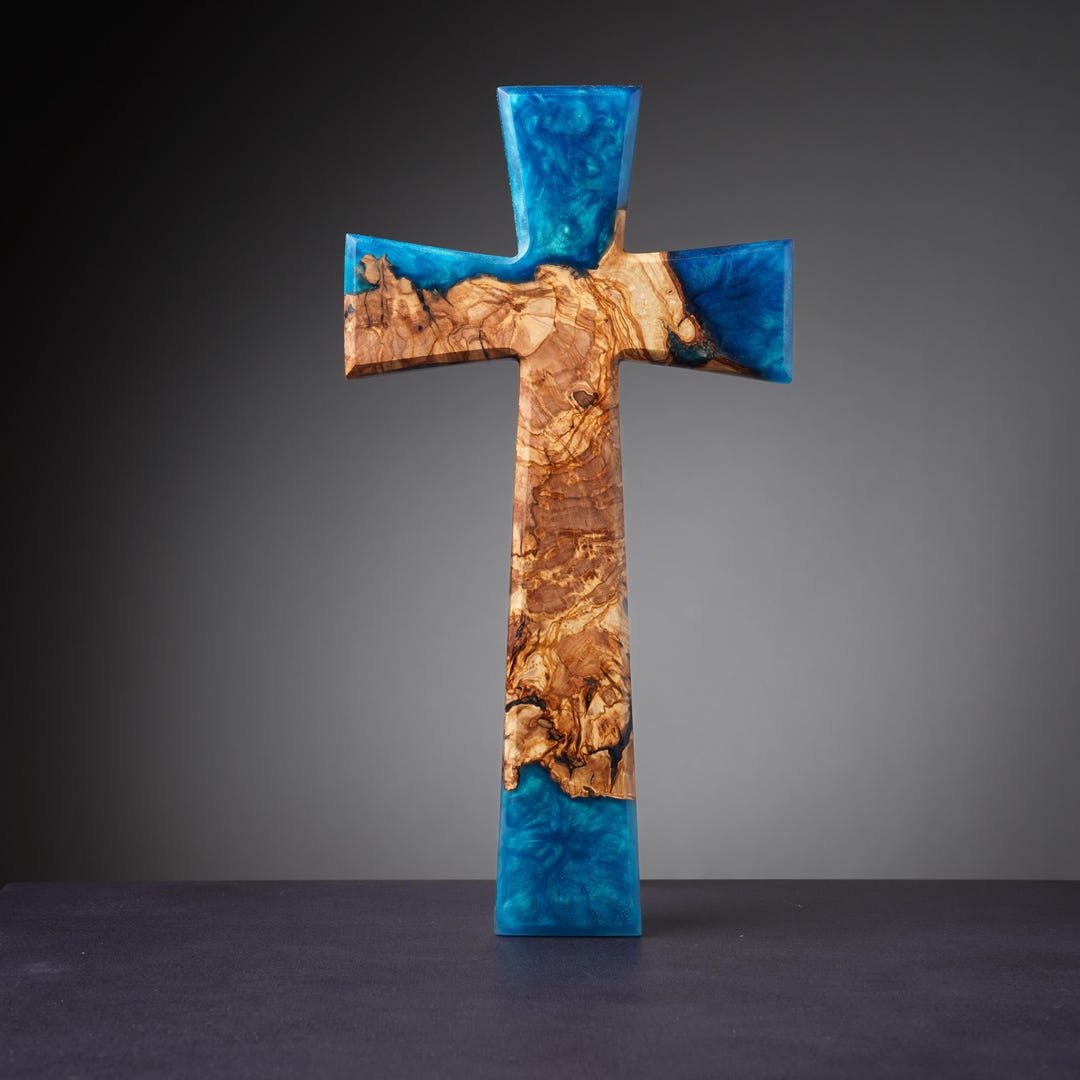 Wall Cross Decor for Home. Handmade Wall Hanging Cross Made With 0live ...