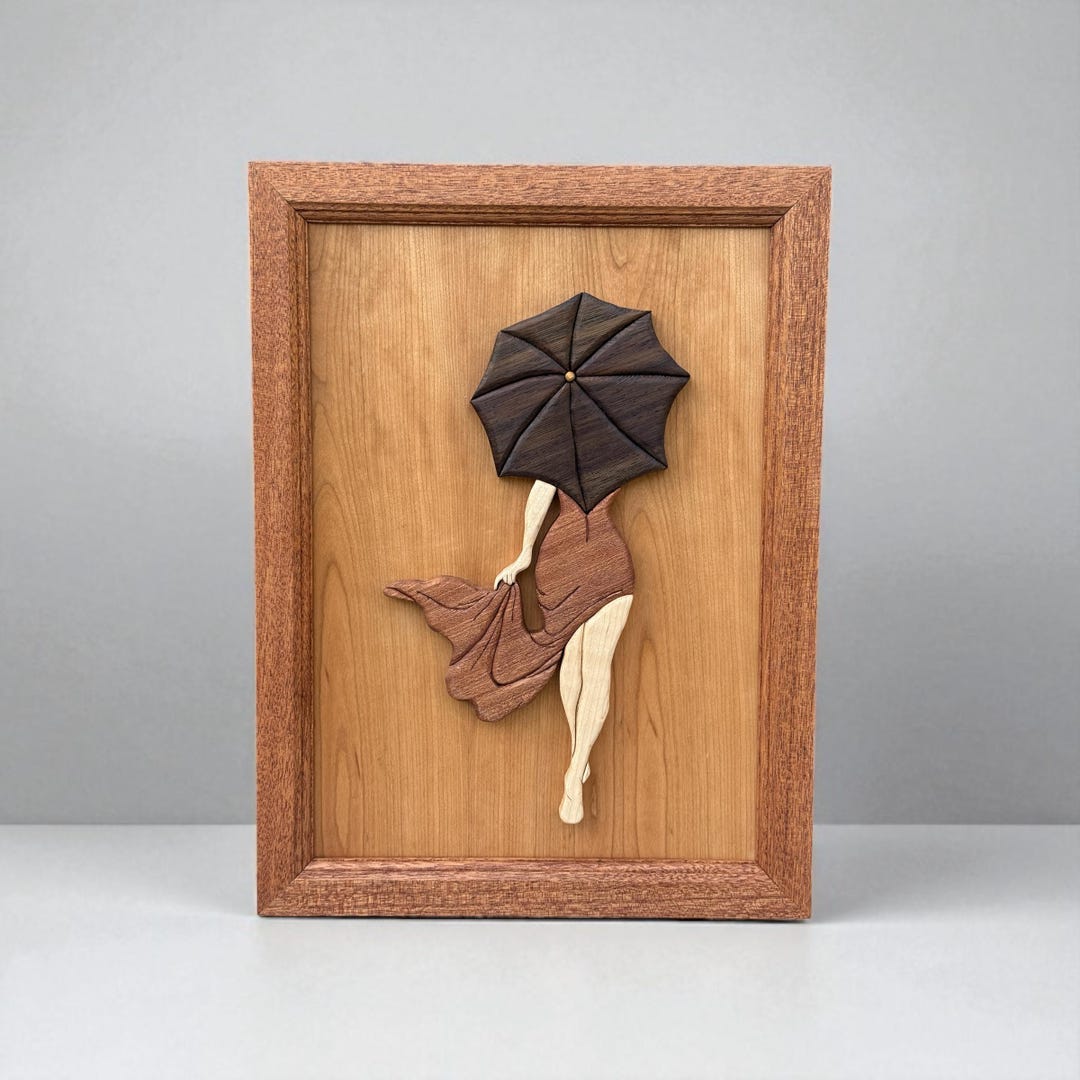 Wall Hanging 3D Wall Art. Intarsia Style Wood Wall Art, Home Decor in a ...