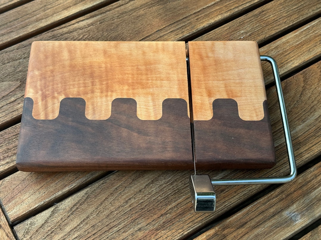 Wooden Cheese Slicer Board With Wire - Etsy