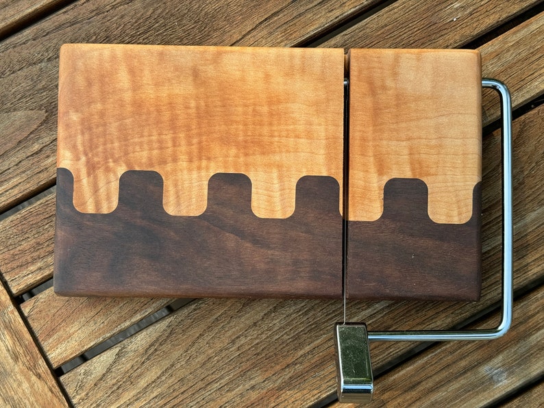 Wooden Cheese Slicer Board With Wire - Etsy