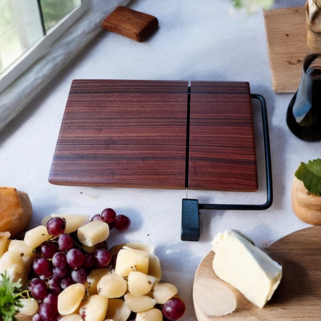 Wooden Cheese Slicer Board With Wire. Rosewood - Etsy