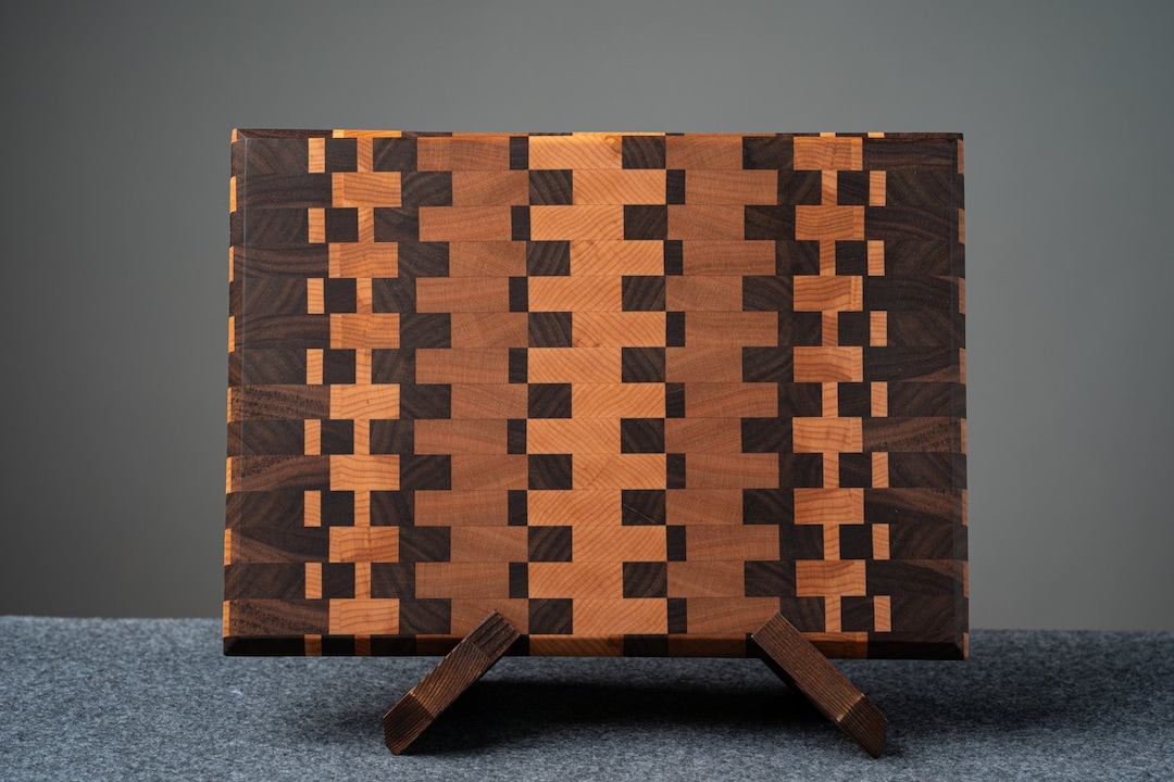 Walnut Maple and Cherry End Grain Cutting Board - Etsy
