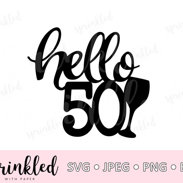 Hello 50 - Etsy