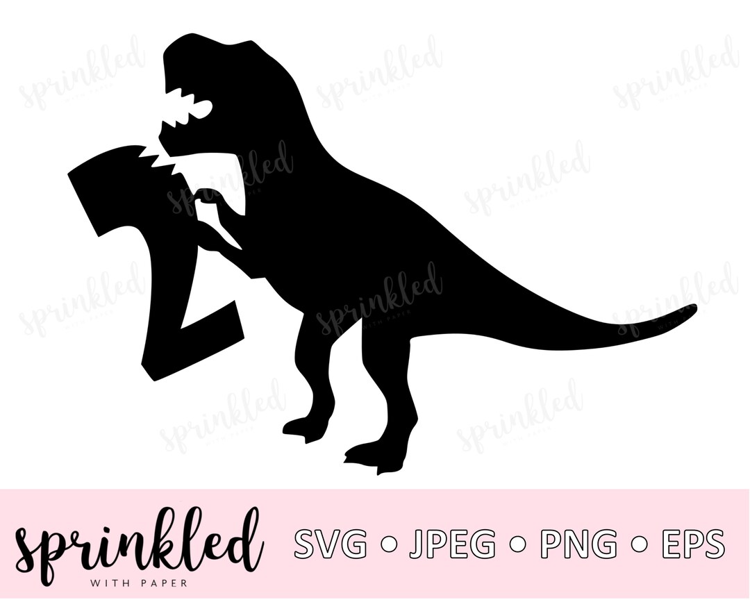 Svg Files for Cricut Dinosaur SVG, 2nd Birthday Dino SVG - Etsy Australia