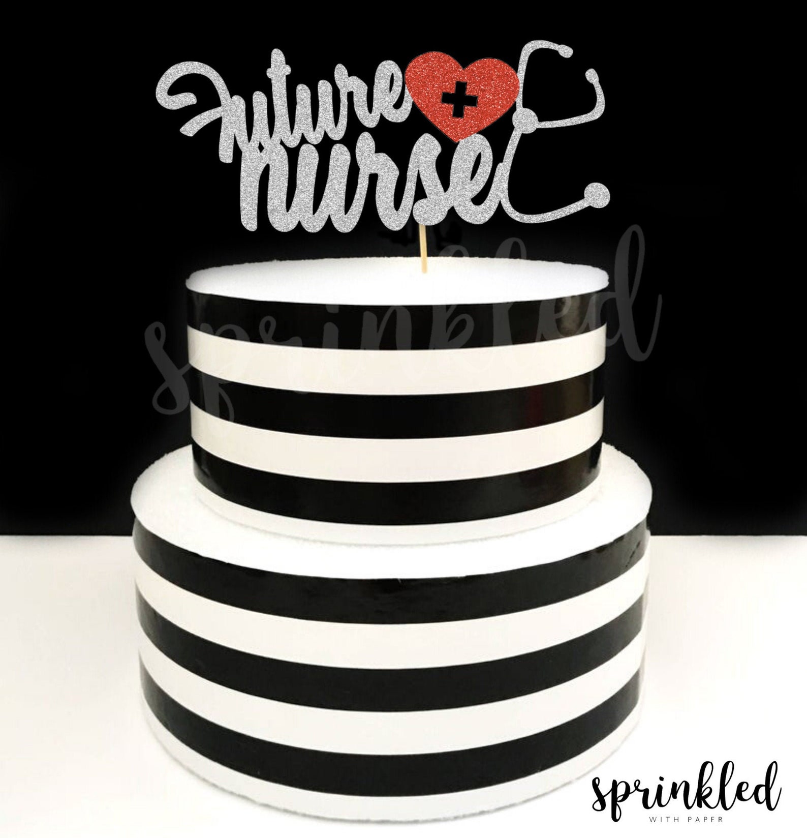 Future Nurse Cake Topper RN Cake Topper - Etsy