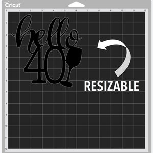 Svg Files for Cricut Hello 40, 40th Birthday SVG, Cricut Cut File, SVG ...