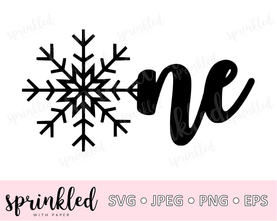 Svg Files for Cricut One Snowflake SVG cake Topper SVG - Etsy