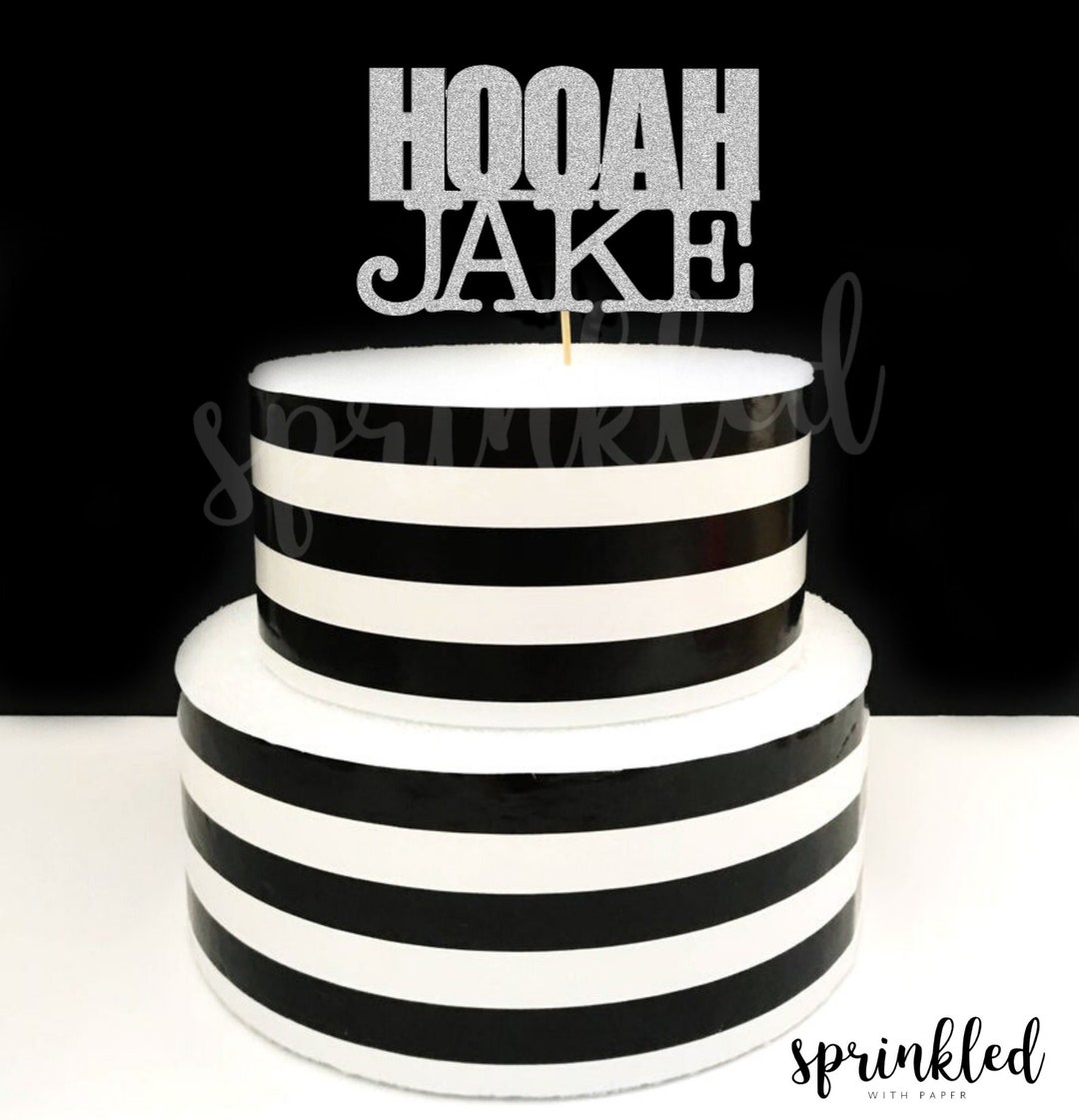 Hooah Cake Topper, Army Cake Topper, Custom Cake Topper - Etsy
